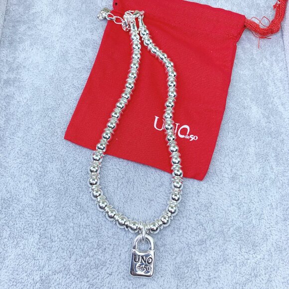 UNO de 50 | Jewelry | Uno De 5 Bohemian Necklace Silver Plated Beads ...